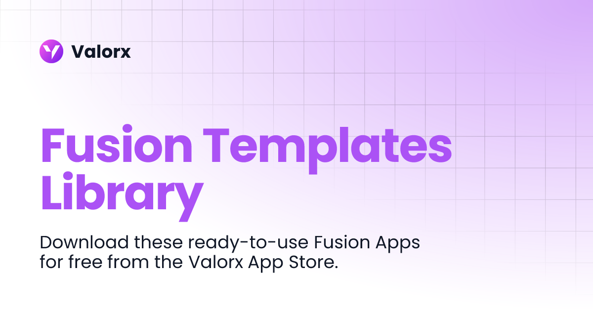 Fusion Templates Library | Valorx